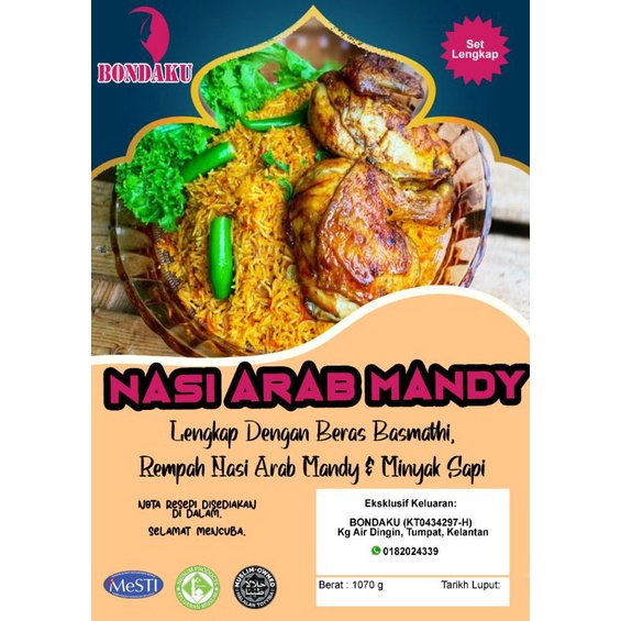SET LENGKAP NASI ARAB MANDY 1KG | Shopee Malaysia