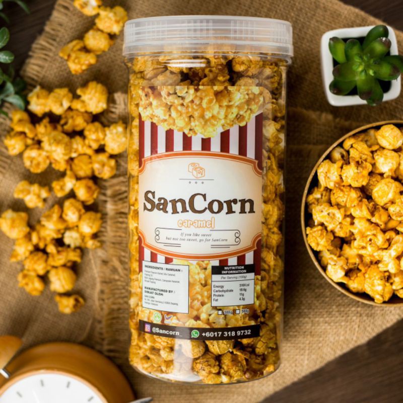 🔥Popcorn Sancorn VIRAL!🔥 Ready Stock (Fully-Coated Caramel Popcorn ...