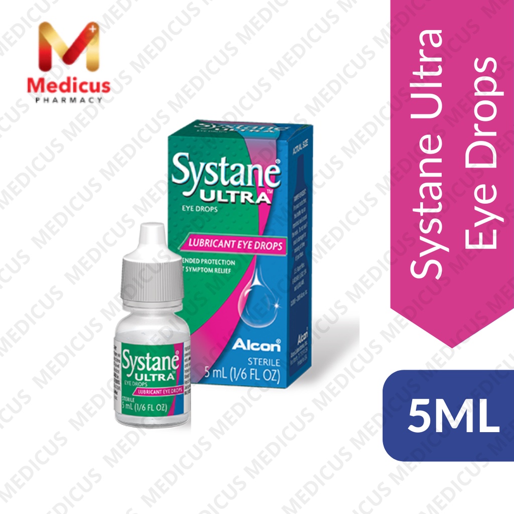 ALCON Systane Ultra Lubricant Eye Drops 5ml (Exp: 04/2025) | Shopee ...