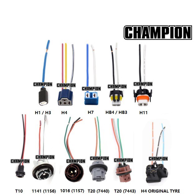 CAR HEADLIGHT BULB SOCKET FOR H1/H3/H4 CERAMIC/H4 ORI TYPE/H7/H8/H11 ...