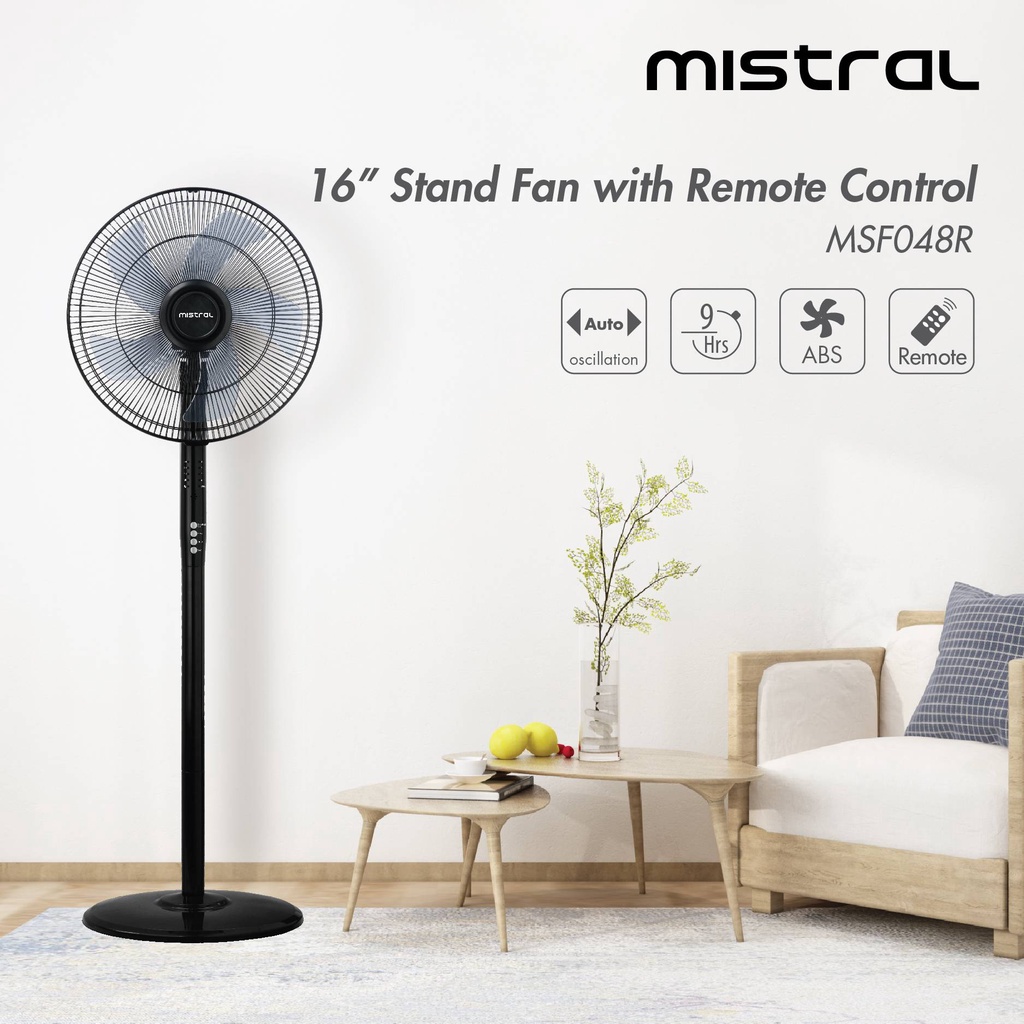 Mistral 16" Inch Stand Fan Kipas with Remote Control MSF048R Malaysia ...