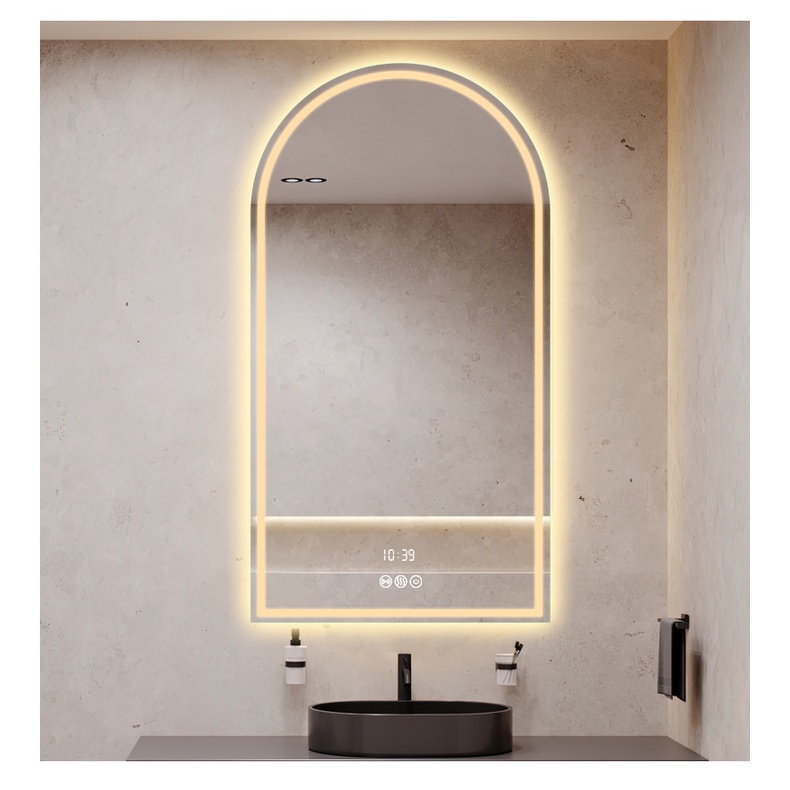 DAXINSI Toilet Mirror Wall Mounted Arch Smart Bathroom Mirror Toilet ...