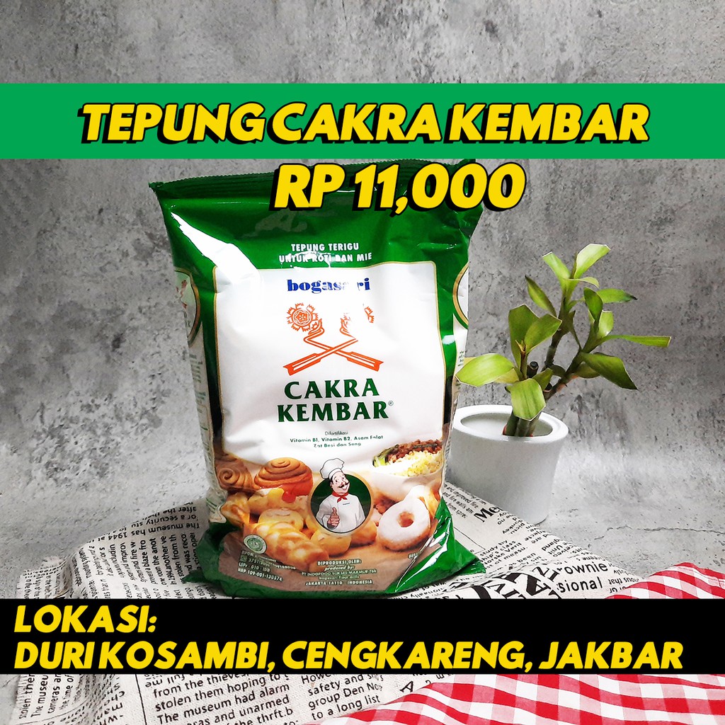 Bogasari Twin Chakra Flour Twin Chakra Wheat Flour Twin Chakra Flour 1 ...