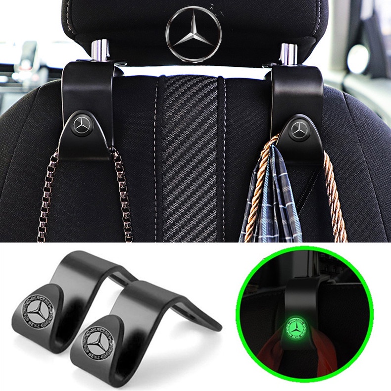 [ Mercedes Benz ] Car Hidden Seat Back Luminous Hooks Auto ...