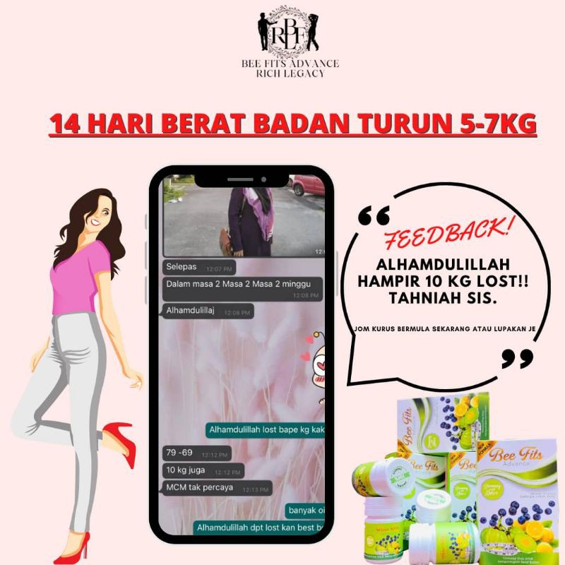 PIL KURUS 14 HARI | BEE FITS ADVANCE 100% NATURAL HERBS 30CAPS | Shopee ...
