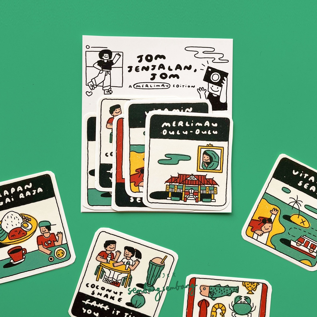 sticker pack - Jom Jenjalan Jom ( a Merlimau Edition ) by projek ...