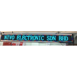 0.5ft x 6ft SINGBOARD P5 LED DISPLAY SIGNBOARD Mobile App Wifi Outdoor Waterproof Running ...