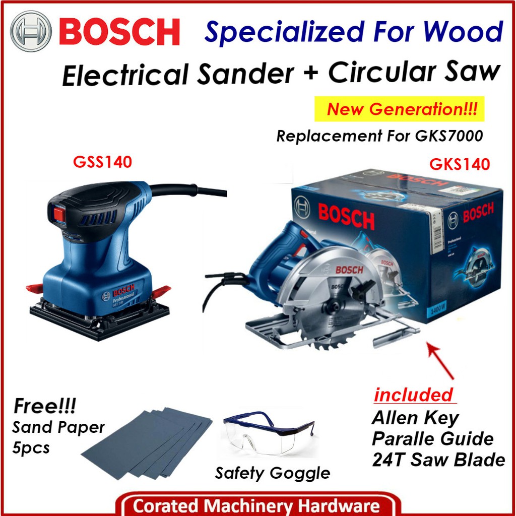 [CORATED] Bosch GKS140 7''1/4 Circular Saw Replacement GKS7000 (6 Month ...