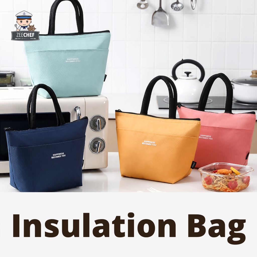 Thermal Lunch Bag Aluminum Coated Insulated Cooler Picnic Bag ...