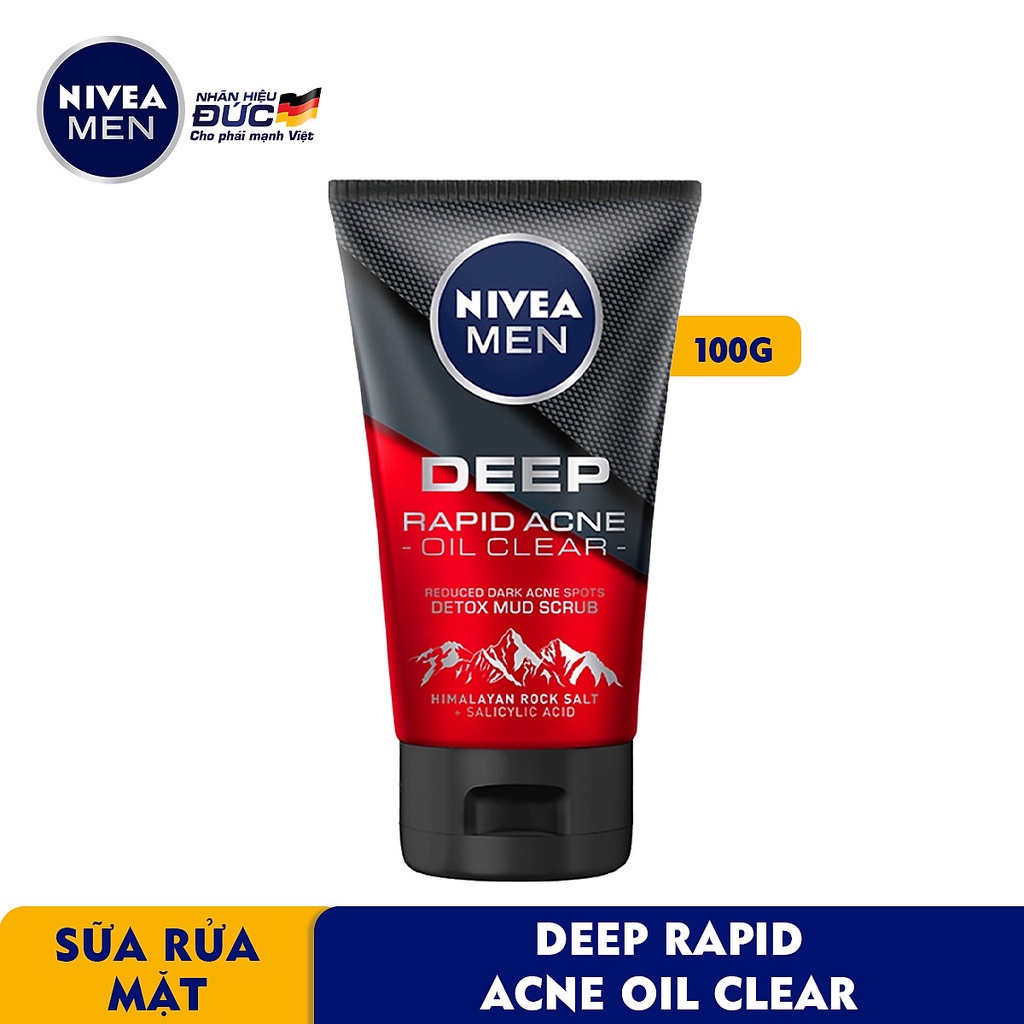 Nivea MEN Himalaya Deep Rapid Acne Oil Clear (100g) | Shopee Malaysia