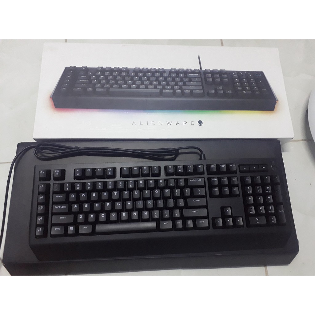 Alienware AW568 RGB Brown Switch Mechanical Keyboard Full-size | Shopee ...