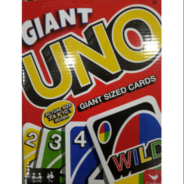 Giant Uno Card Game With 4 Extra Cards | Shopee Malaysia