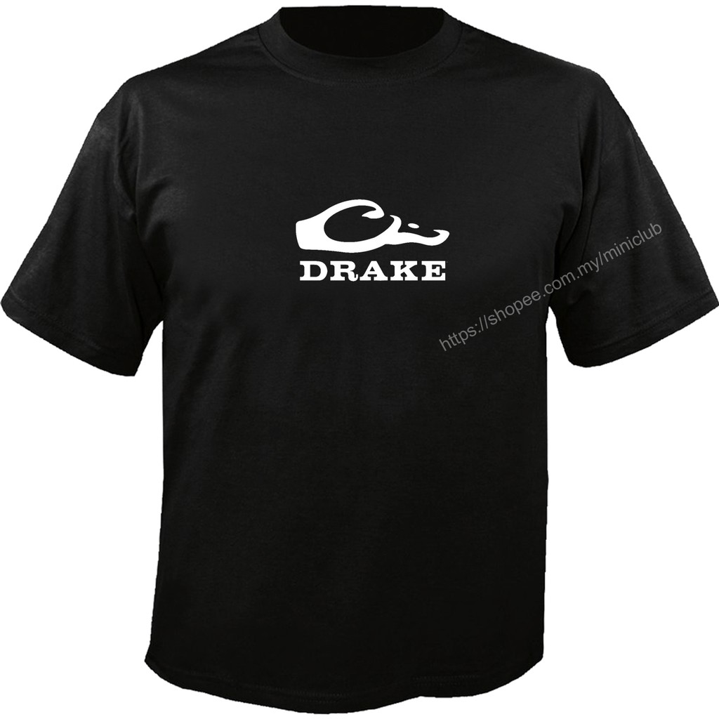 Drake 2 LOGO Custom Tshirt Tee Shirt BLACK COLOR (S-3XL) | Shopee Malaysia