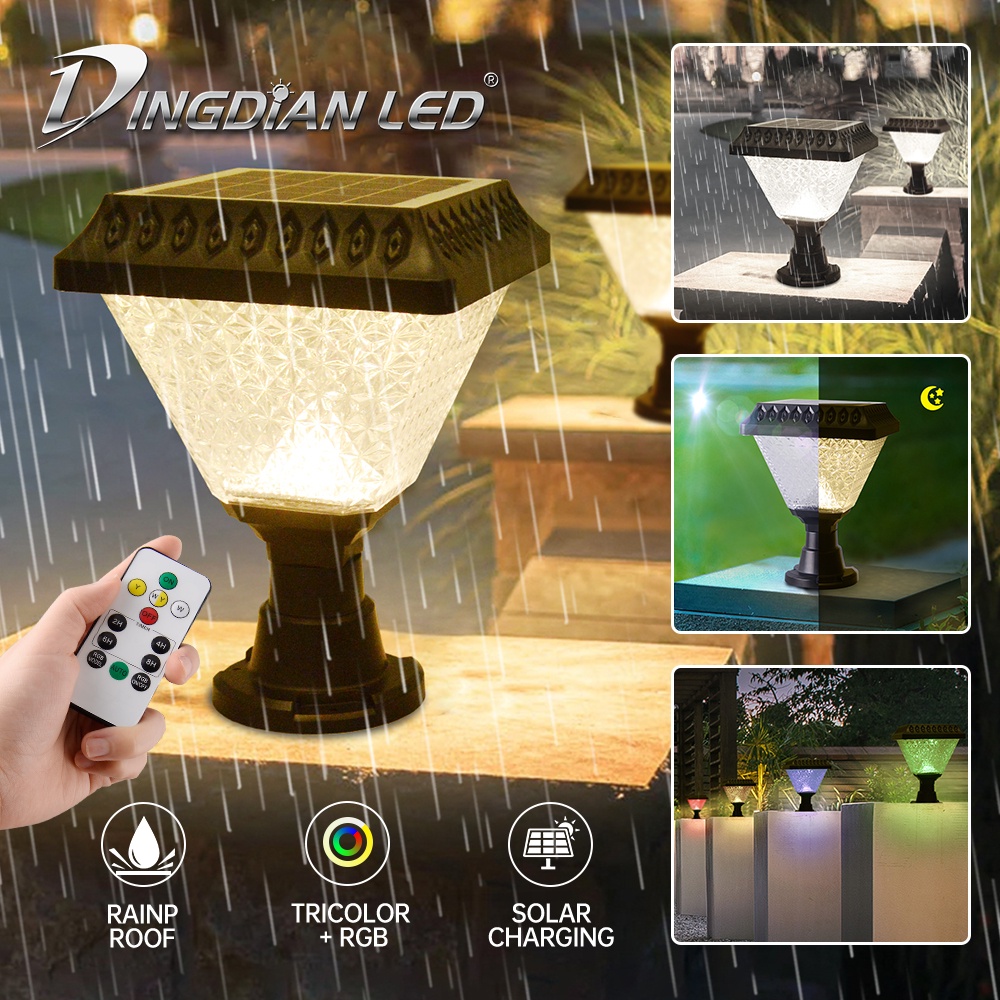 Dingdian LED Solar Garden Light 10W Waterproof Outdoor Remote Control ...
