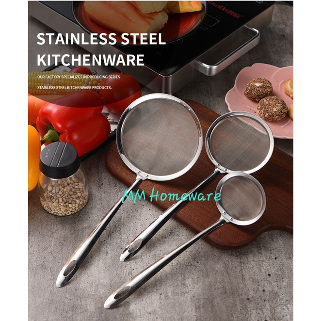 Stainless Steel Fine Mesh Oil Strainer / Oil-Frying Filter / Scoop Mesh ...