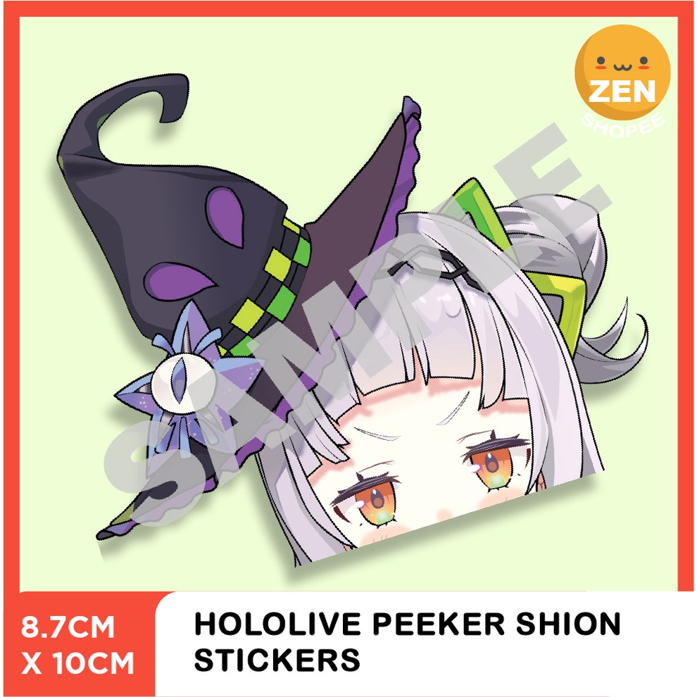 HOLOLIVE Shion Peeker Sticker 8.7cm x 10cm | Shopee Malaysia