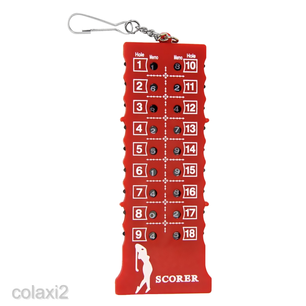 [colaxiefMY] Mini Golf Score Scorer Stroke Counter Red Rectangle Scores ...
