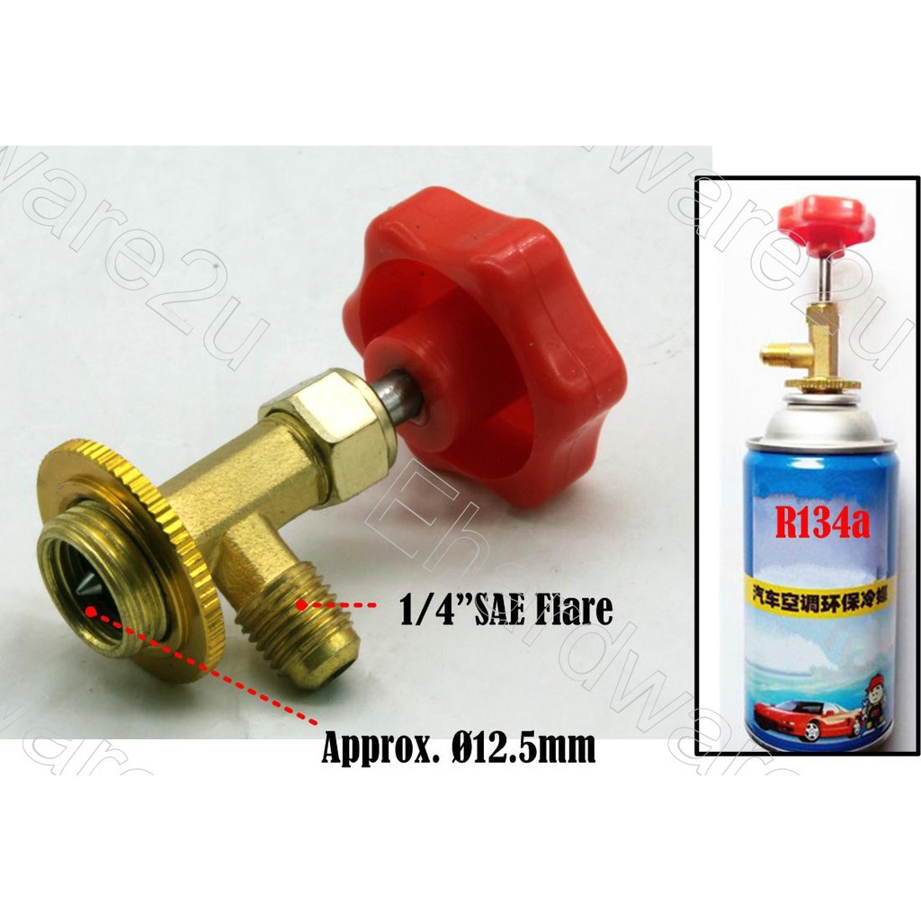 R134a Refrigerant Can Tap Dispenser Valve 1/4"SAE (CT-339) | Shopee ...