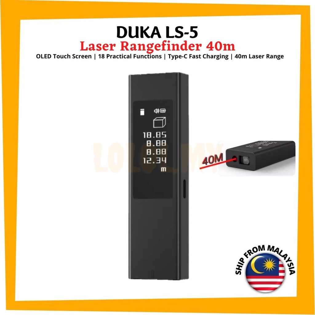 Xiaomi DUKA Range Finder LS-5 Laser Distance Digital Laser Measurement ...