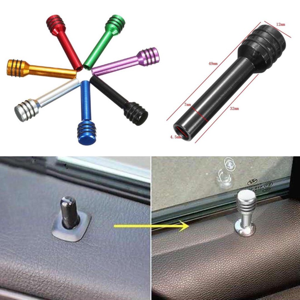 1pcs Universal Aluminum Interior Door Lock Knob Pins for Car Truck ...
