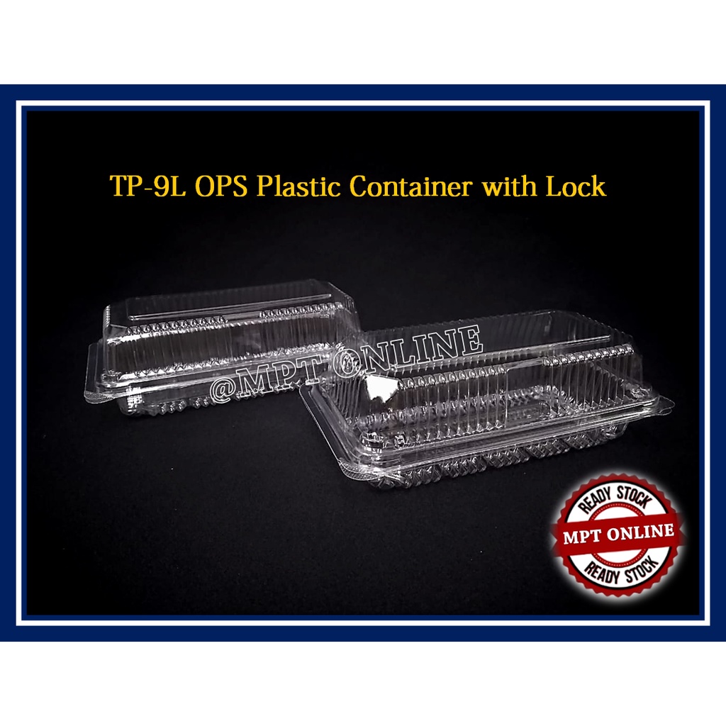 TP-9L ±50's OPS Plastic Tray / Disposable Packaging Food Tray / Bekas ...