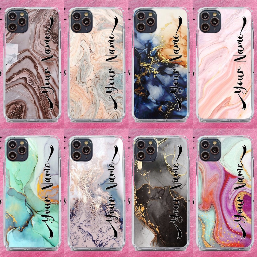 Custom CASE MARBEL EDITION USES YOUR NAME ALL COMPLETE TYPES | Shopee Malaysia