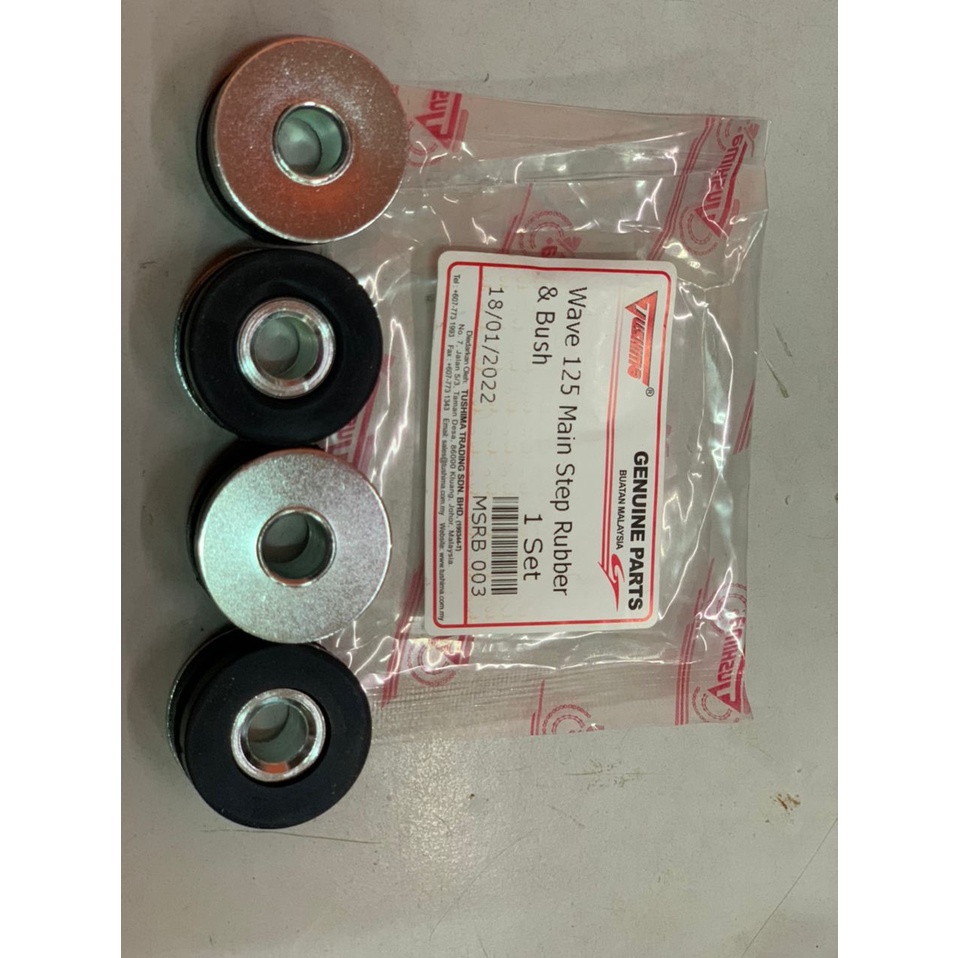 HONDA W125 MAIN STEP RUBBER AND BUSH | Shopee Malaysia