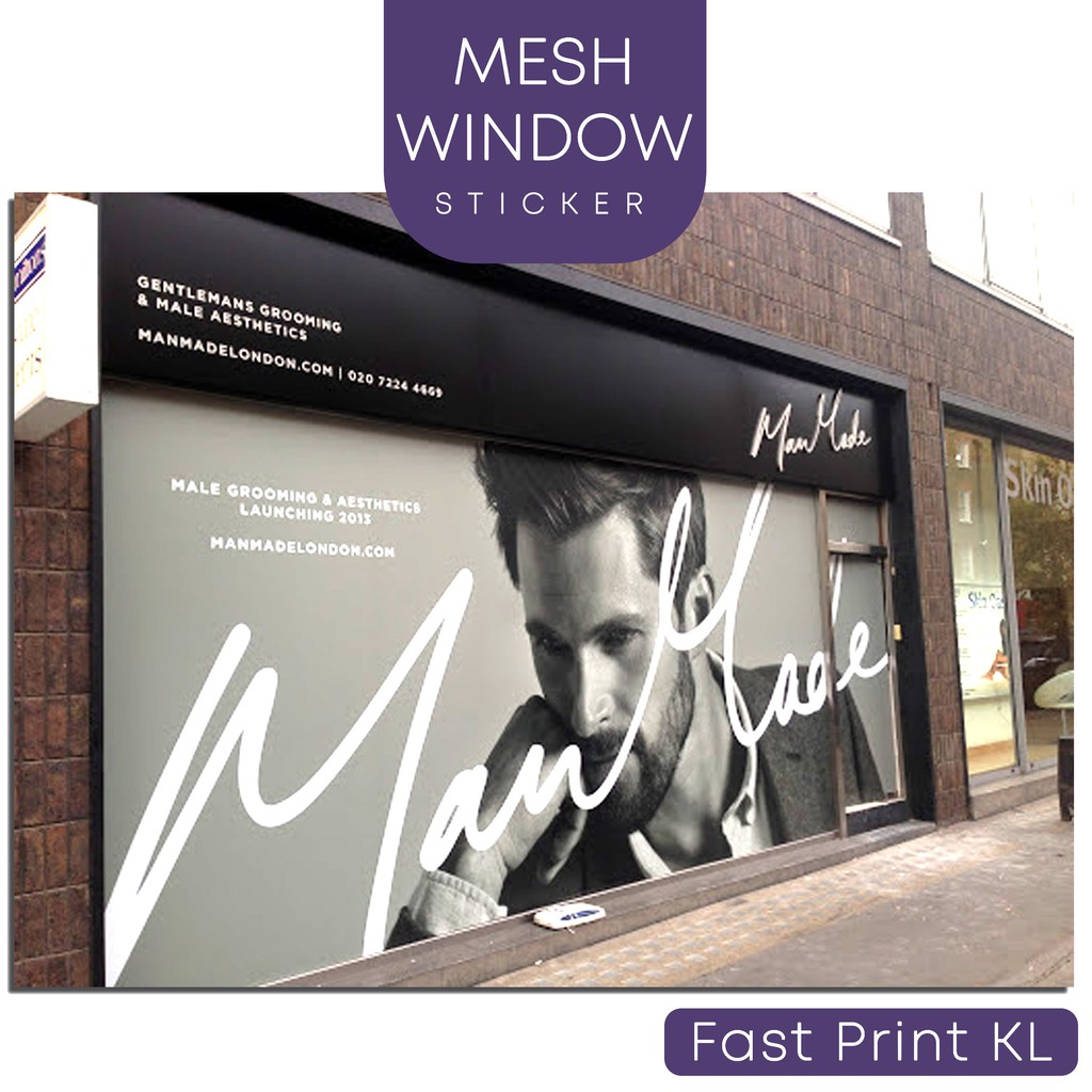 Windows Film, Custom One Way Vision Advertising Sticker See-Through ...