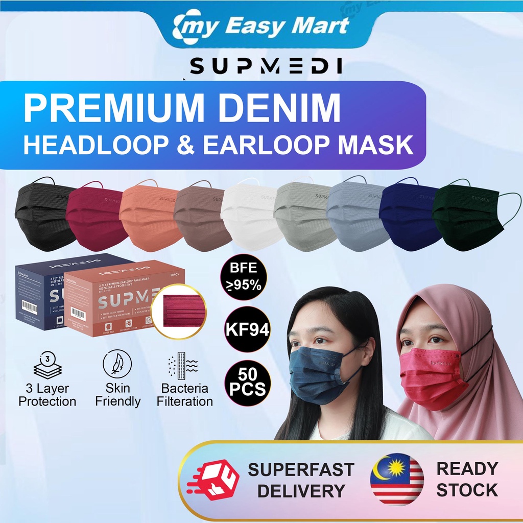 【𝟮𝟰𝗵𝗿 𝗦𝗵𝗶𝗽】SIMPLY K 3ply/4ply【MEDICAL】Headloop Earloop Mask SUPMEDI ...