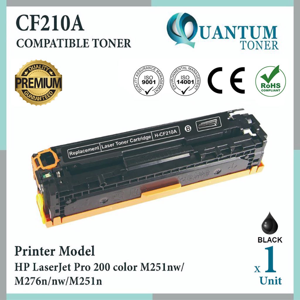 BLACK Compatible Toner 131A CF210A CF 210A for HP Color LaserJet Pro ...
