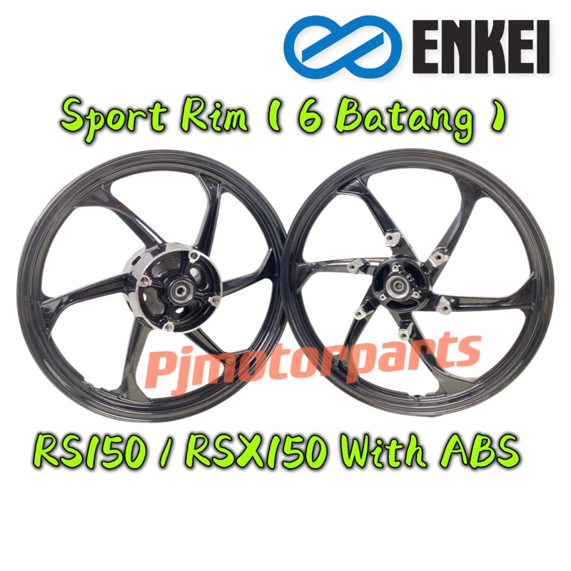 Honda RSX150 RS150 (PNP 160/185 X 17) Sport Rim With ABS ENKEI 6 Batang ...