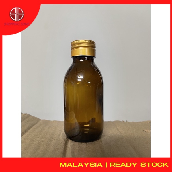(100ml) Amber Glass Bottle/ Mini Sampling Glass with Cap and Insert ...