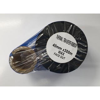 40MM X 300M WAX RIBBON FOR BARCODE PRINTER (FACE OUT) (FO) (INK OUTSIDE ...