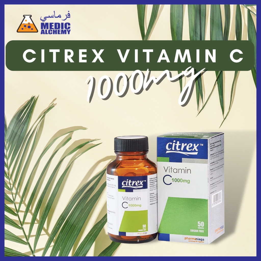 Citrex Vitamin C 1000mg 50's Sugar Free Tablets For Adults Boost ...