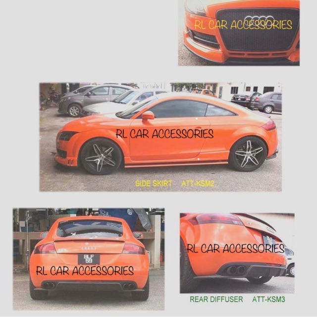 Audi TT MK2 KSM bodykit body kit front Side rear skirt lip diffuser ...