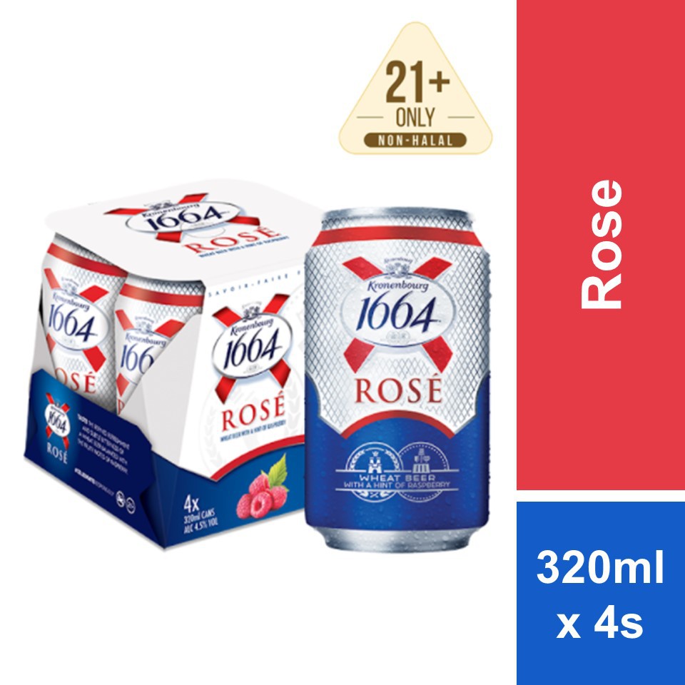 1664 Rosé Beer Can 320ml x 4s | Shopee Malaysia