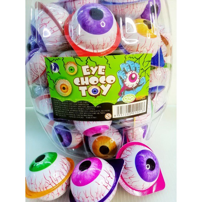Halal Scary Eyes Eyeball Eye Choco Toy Egg Halloween 1pc HALAL (LOCAL ...