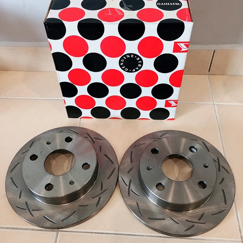 DAIHATSU DRILLED SPORT DISC ROTOR SET FOR PERODUA KELISA / KENARI ...