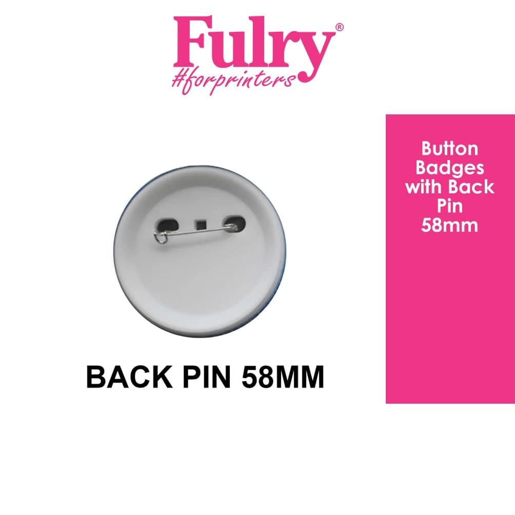 Button Badge Back Pin 58mm (White) Sarawak | Shopee Malaysia
