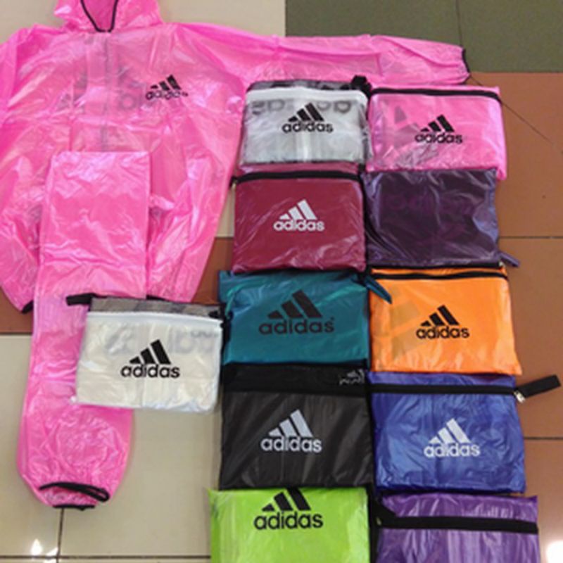 Adidas Colorful Raincoat Suit / Adidas Raincoat all size | Shopee Malaysia