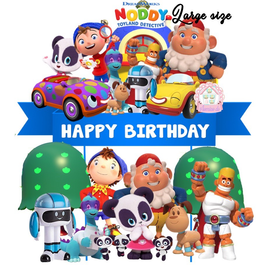 Noddy TOYLAND CAKE TOPPER | Shopee Malaysia