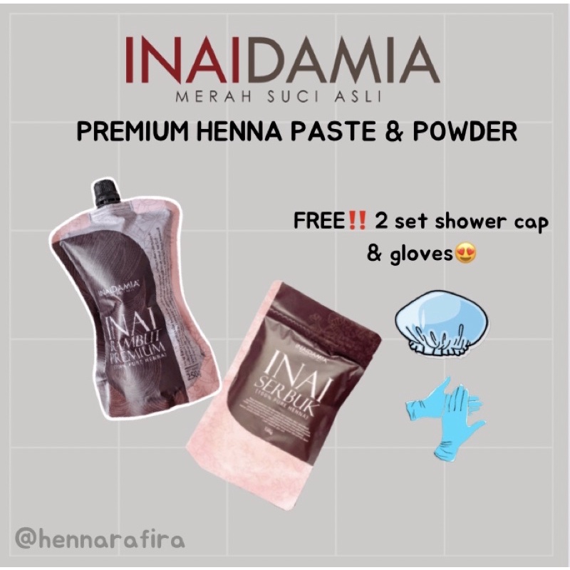 INAI RAMBUT HALAL | PEWARNA RAMBUT HALAL | PREMIUM HENNA PASTE ...