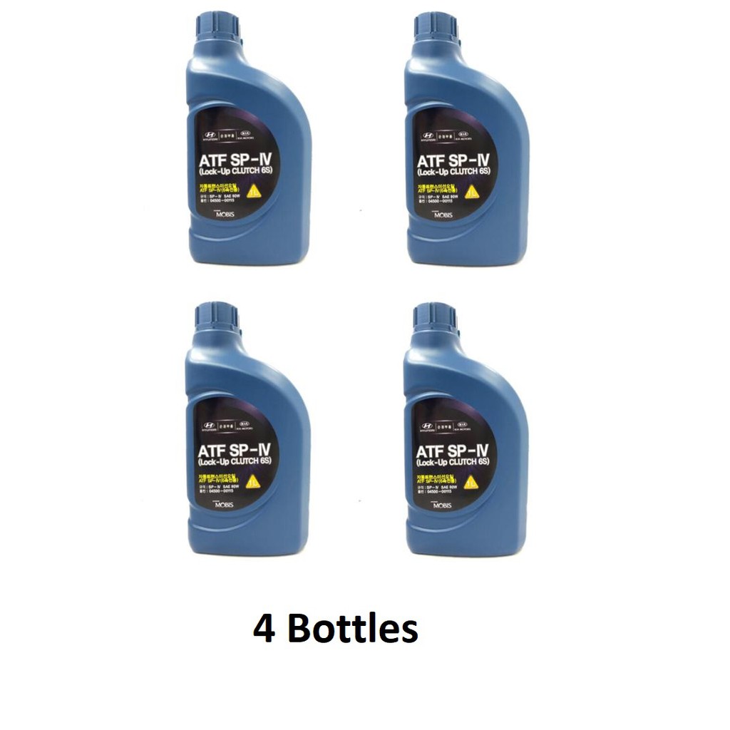 Hyundai ATF SP-IV SP4 (6 Speed) Gear Oil 1L X 4 Bottles | Shopee Malaysia