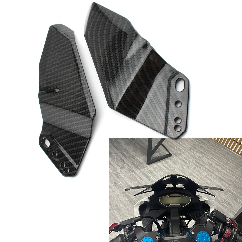 Pair Motorcycle Winglet Aerodynamic Wing Kit Spoiler For Kawasaki Z800 ...