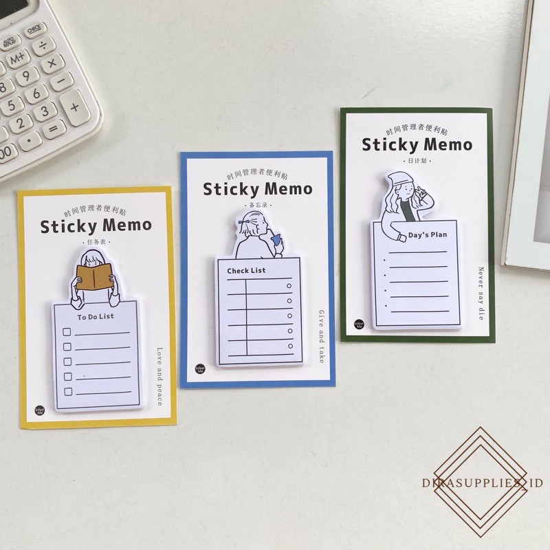 Sticky Notes To Do List | Check List | Memo Post it |Planner Agenda ...