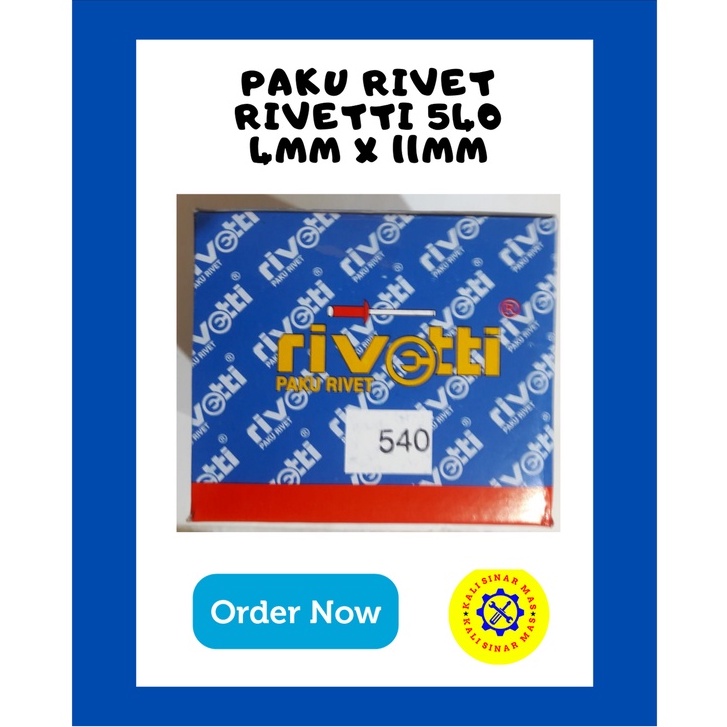 540 Rivetti Rivet Nails – 4mm x 11mm – Contains 1 Box 1000 Pcs – High ...