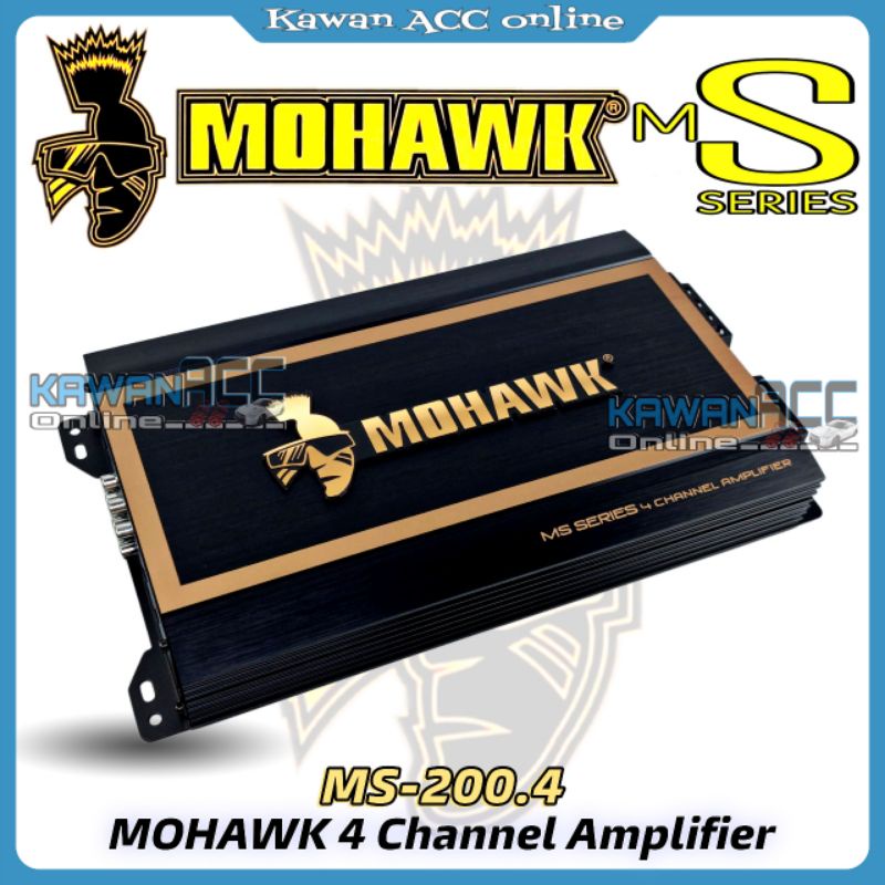 MOHAWK MS-Series 4-Channel Car Amplifier **100%Original** MS-200.4 Car ...