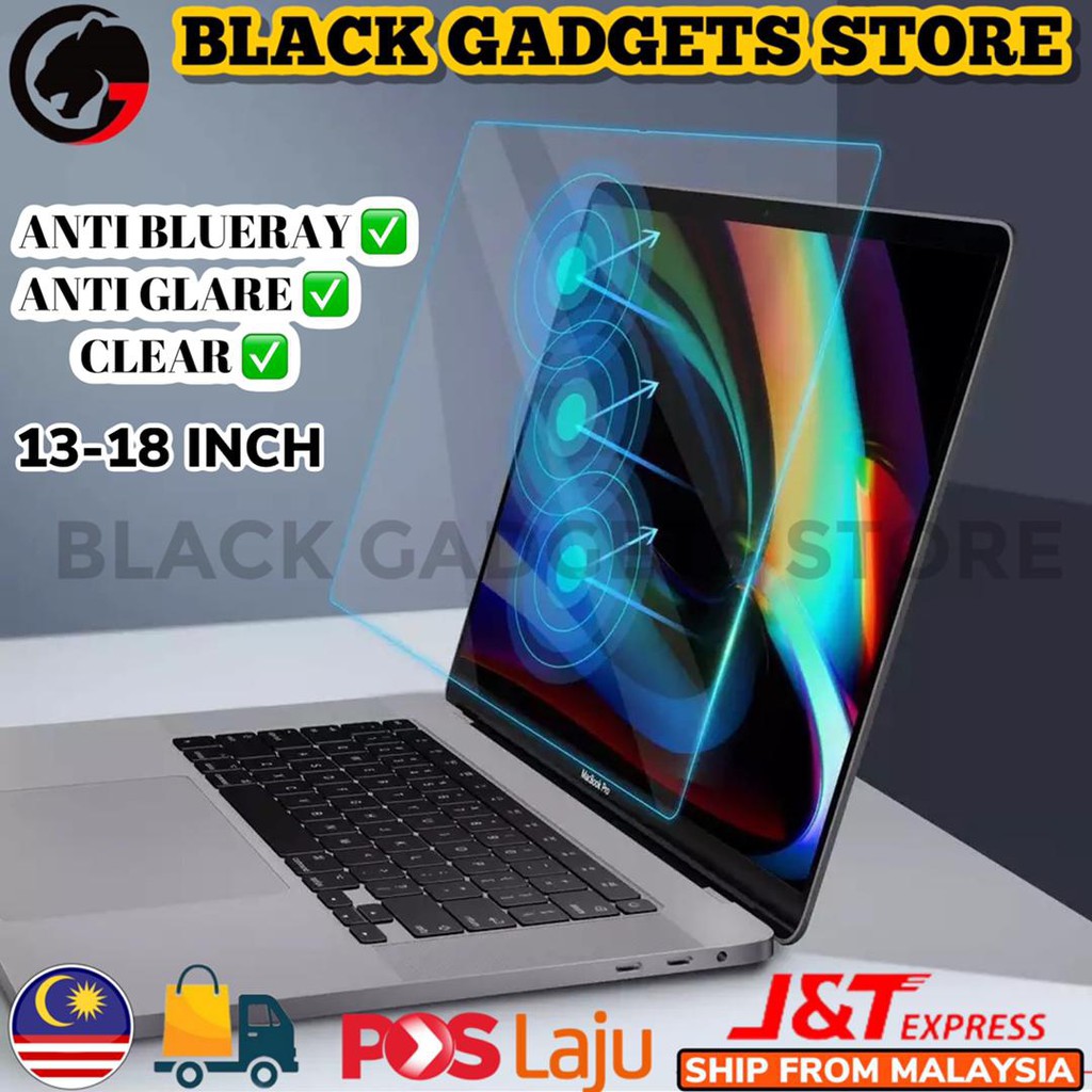 13.3 / 14 / 15.6 / 16.1 / 17.6 / 18.5 inch Laptop Screen Protector PC ...