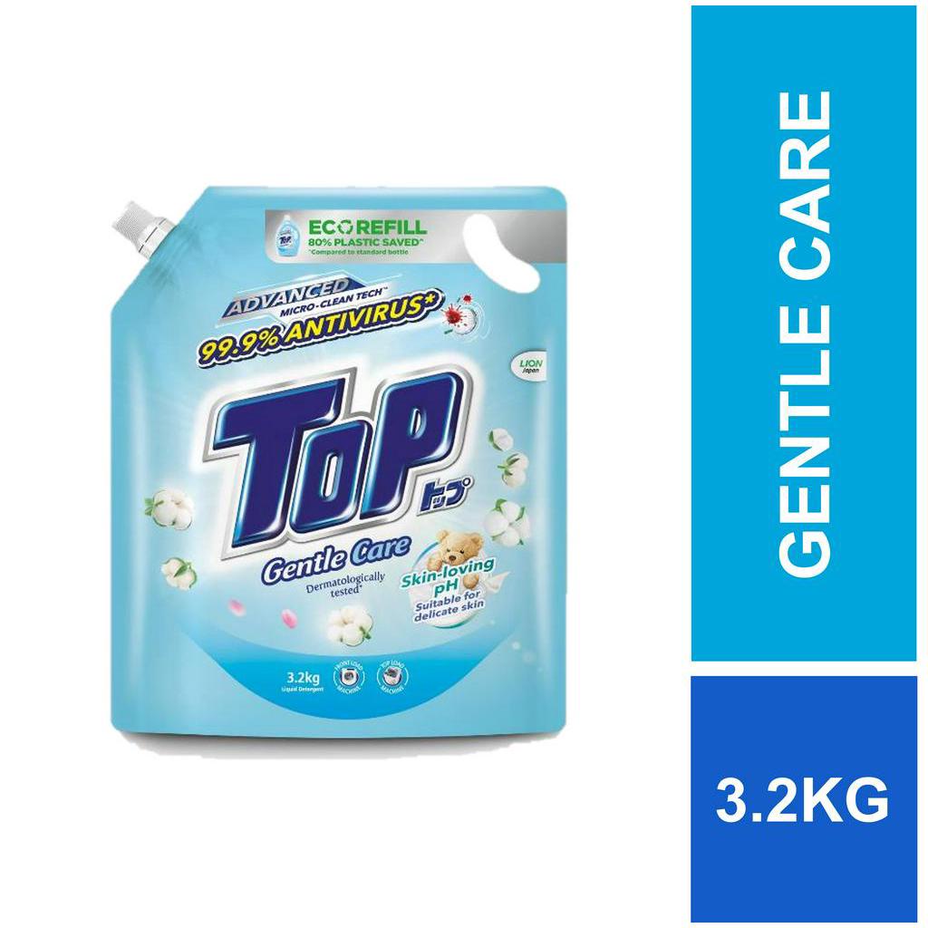 TOP Liquid Detergent Refill Gentle Care 3.2KG | Shopee Malaysia