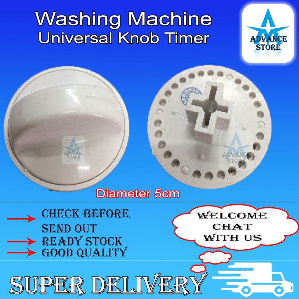 Knob Universal Washing Machine Knob Timer Switch Drain Semi Auto ...